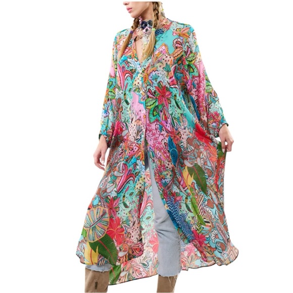 Aratta | Dresses | Nwt Aratta Ashley Etro Print Button Front Maxi Dress ...